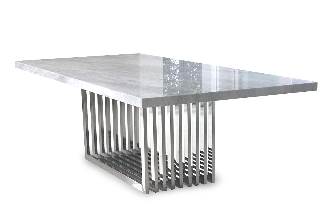 L001 White Venus dining table » สินค้า » บริษัท เอส มาร์เบิล จำกัด